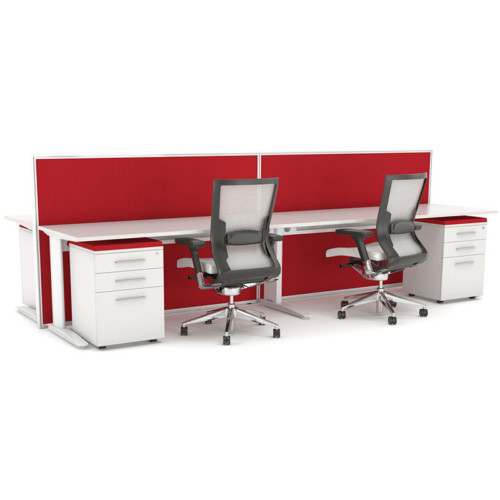 Breeze Workstations - Fixed & W/ Cable Management